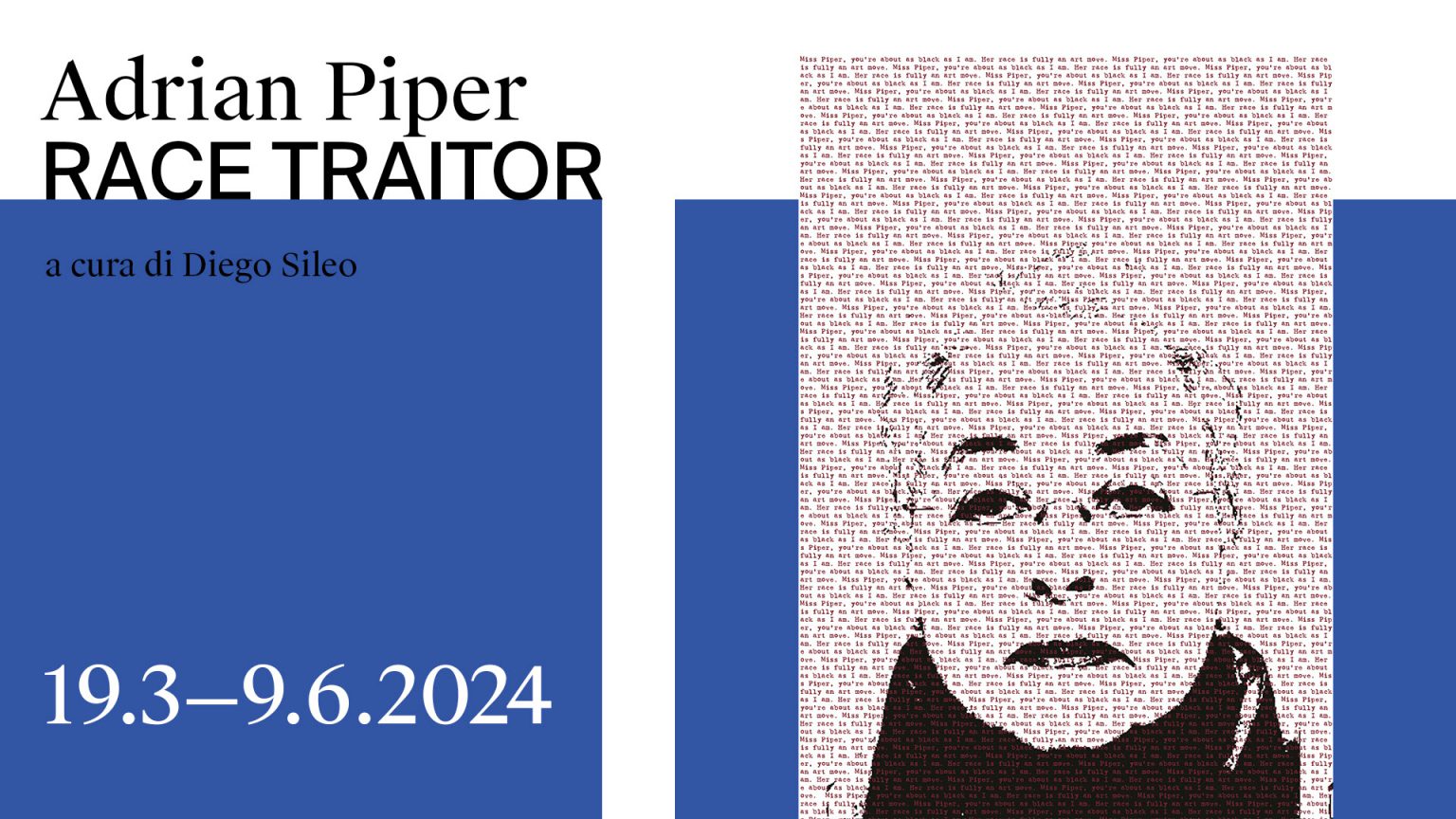 Adrian Piper – RACE TRAITOR – Butterfly Transport